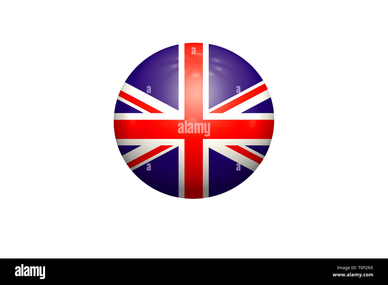 Union jack ball white background hi-res stock photography and images ...