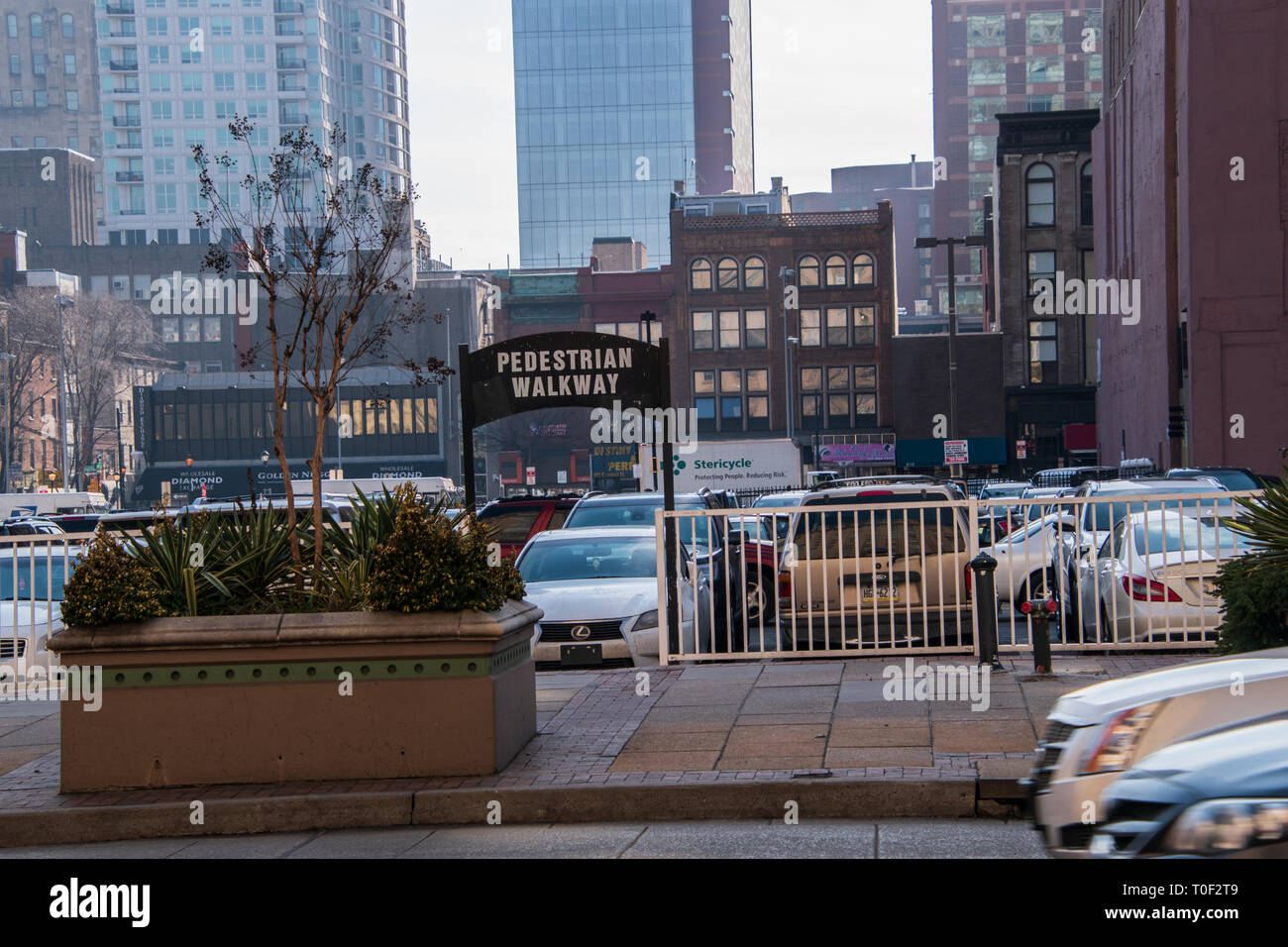 Sign Pedestrian Walkway High Resolution Stock Photography and Images ...