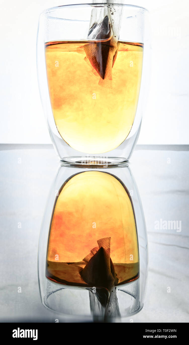 Tea bag infusion Stock Photo - Alamy