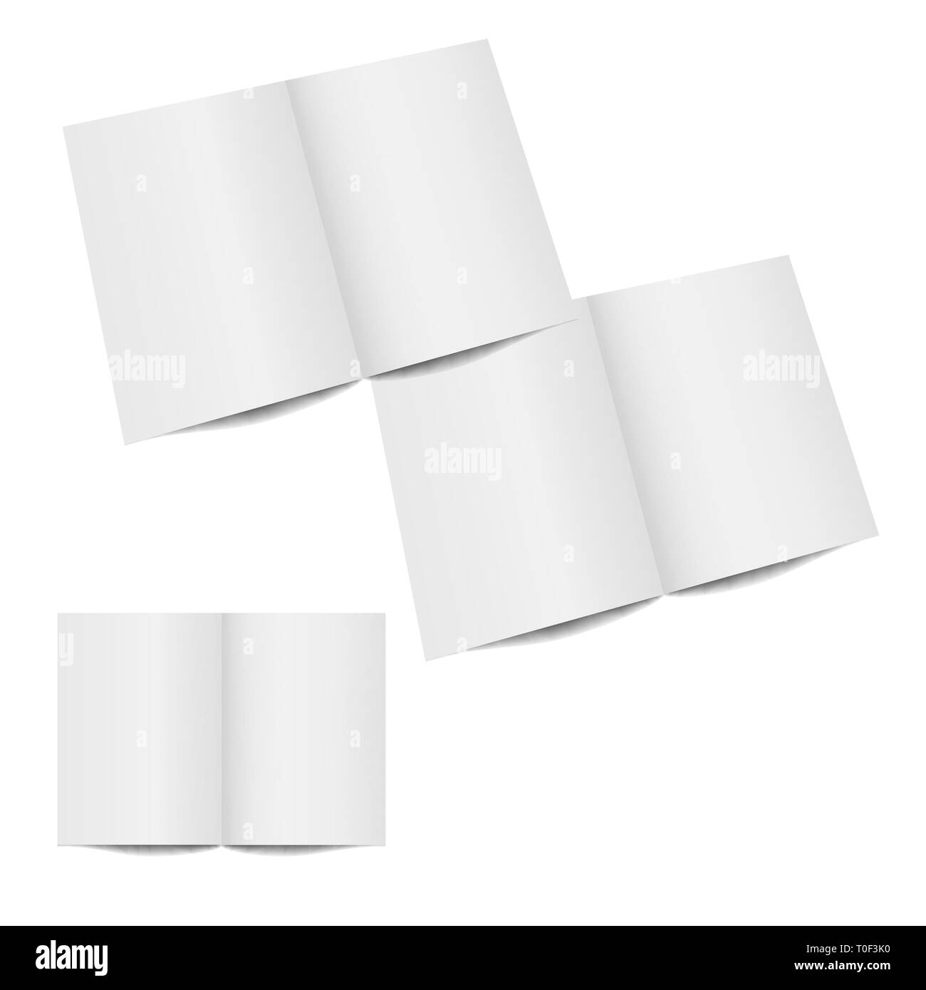 Open a clean notebook. Template on white background and place for text ...