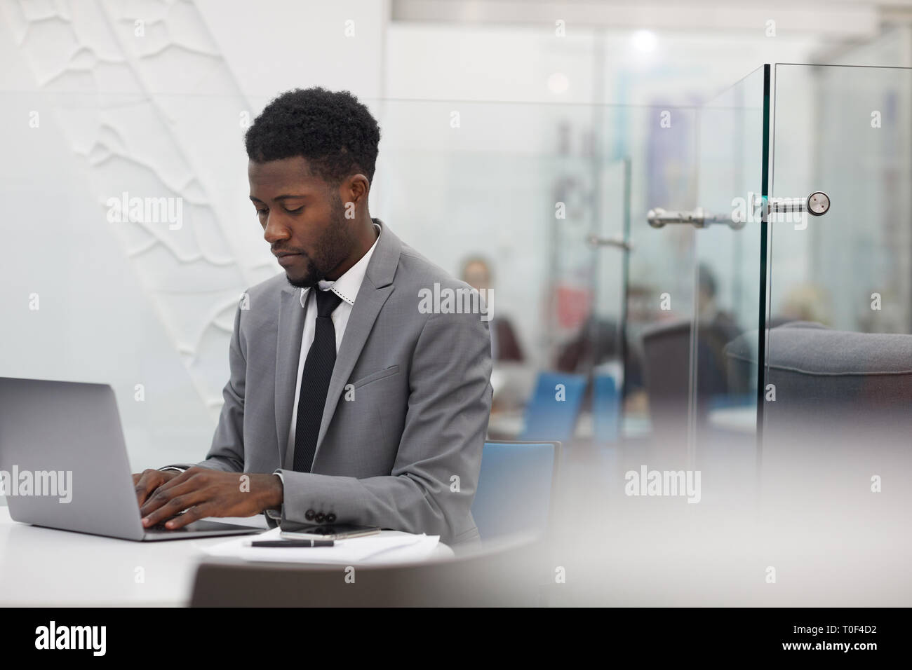 African Office Worker Stock Photo - Alamy