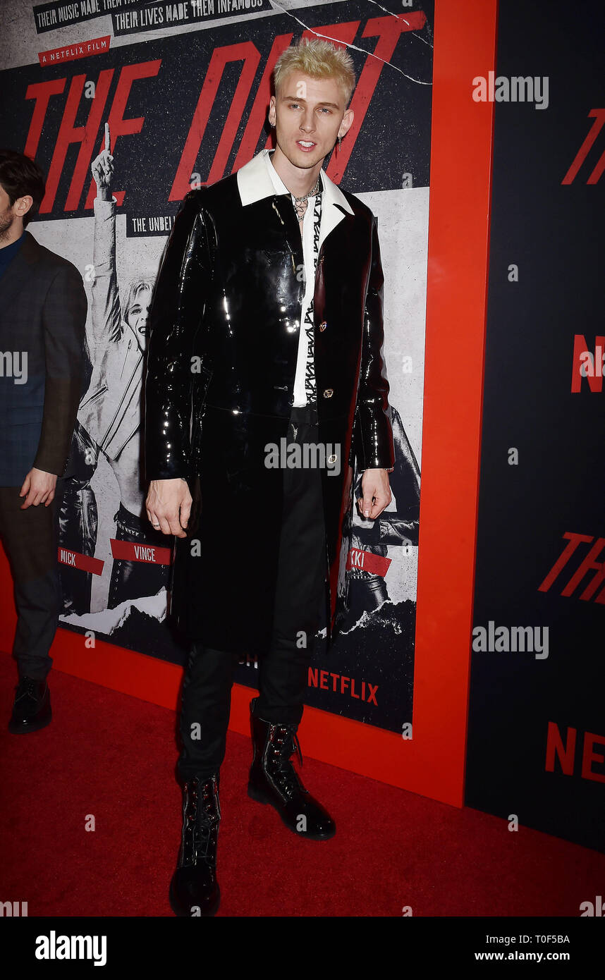 HOLLYWOOD, CA - MARCH 18: Colson 'Machine Gun Kelly' Baker arrives at ...