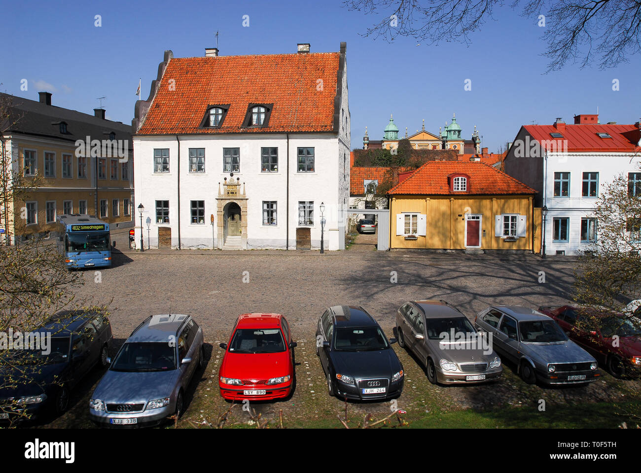 Ölandsgatan and Lilla Torget in historic centre of Kalmar, Kalmar ...