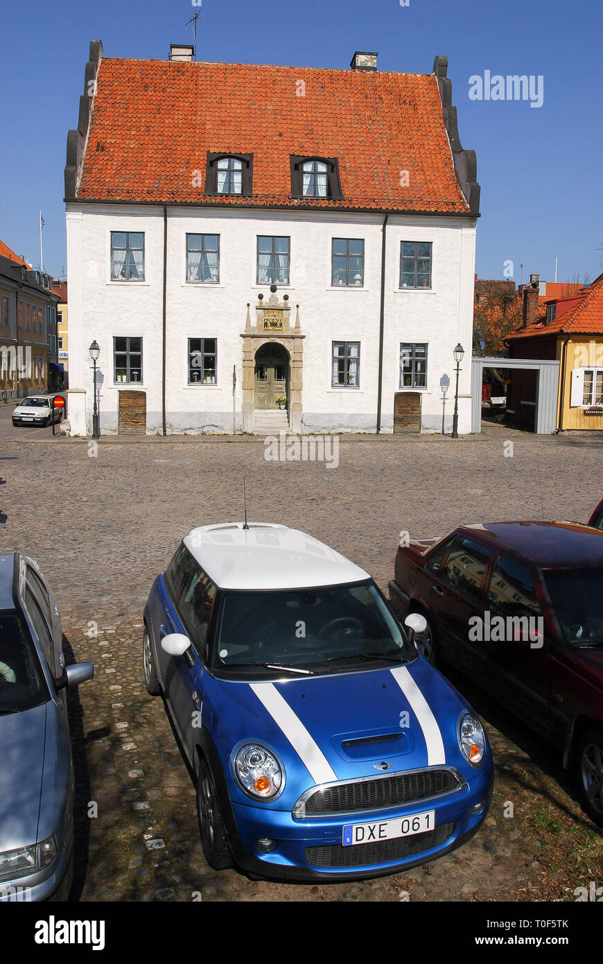 Ölandsgatan and Lilla Torget in historic centre of Kalmar, Kalmar ...