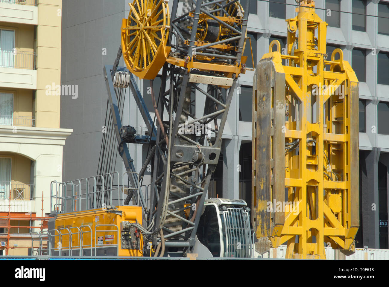 New Metro Tunnel train works, St. Kilda Road, Melbourne, Victoria Stock ...