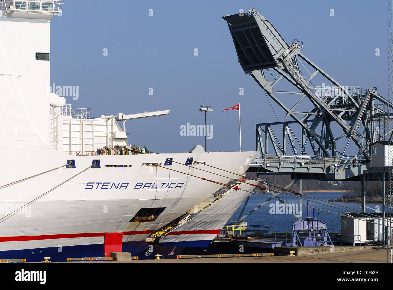 MS Stena Baltica, ro-pax ferry owned by Stena Line, in Karlskrona ...