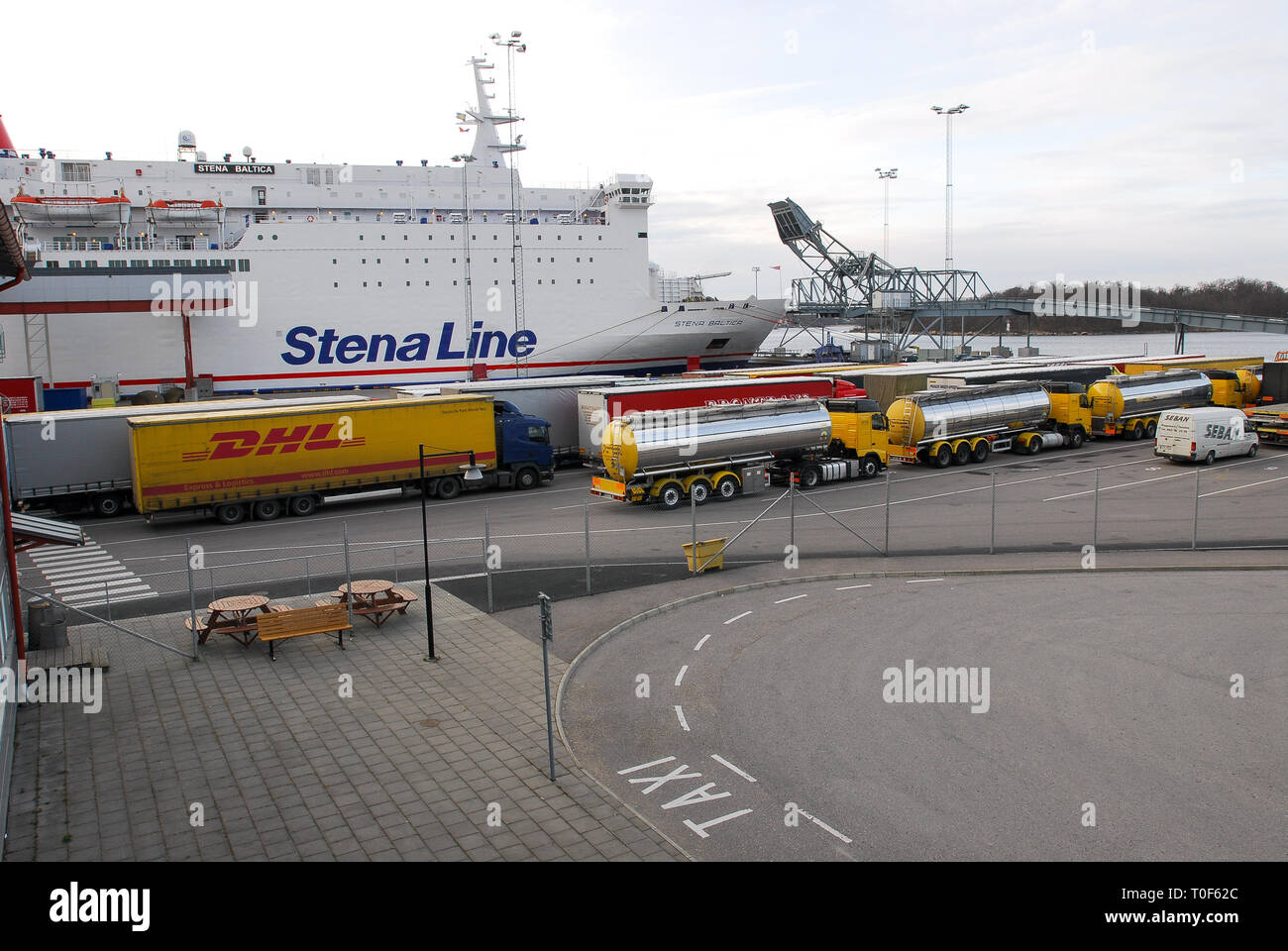 MS Stena Baltica, ro-pax ferry owned by Stena Line, in Karlskrona ...