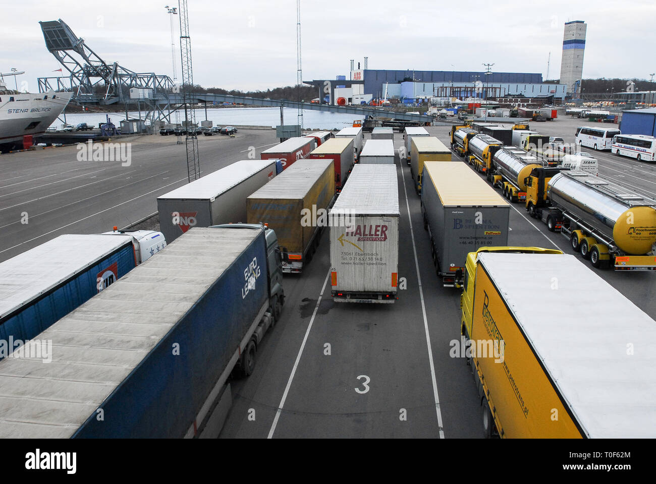 MS Stena Baltica, ro-pax ferry owned by Stena Line, in Karlskrona ...