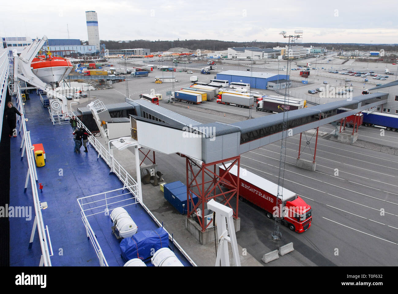 MS Stena Baltica, ro-pax ferry owned by Stena Line, in Karlskrona ...