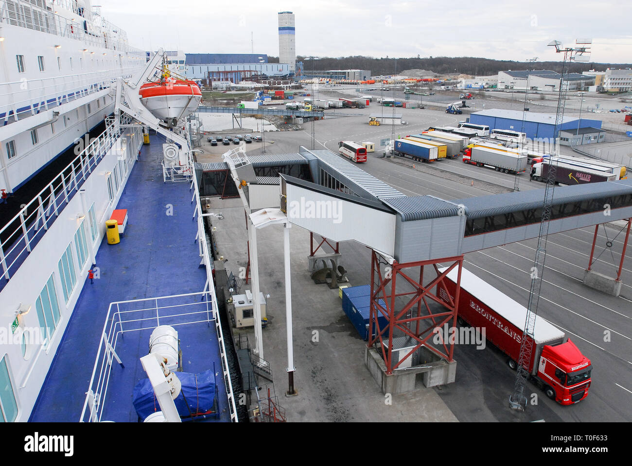 MS Stena Baltica, ro-pax ferry owned by Stena Line, in Karlskrona ...