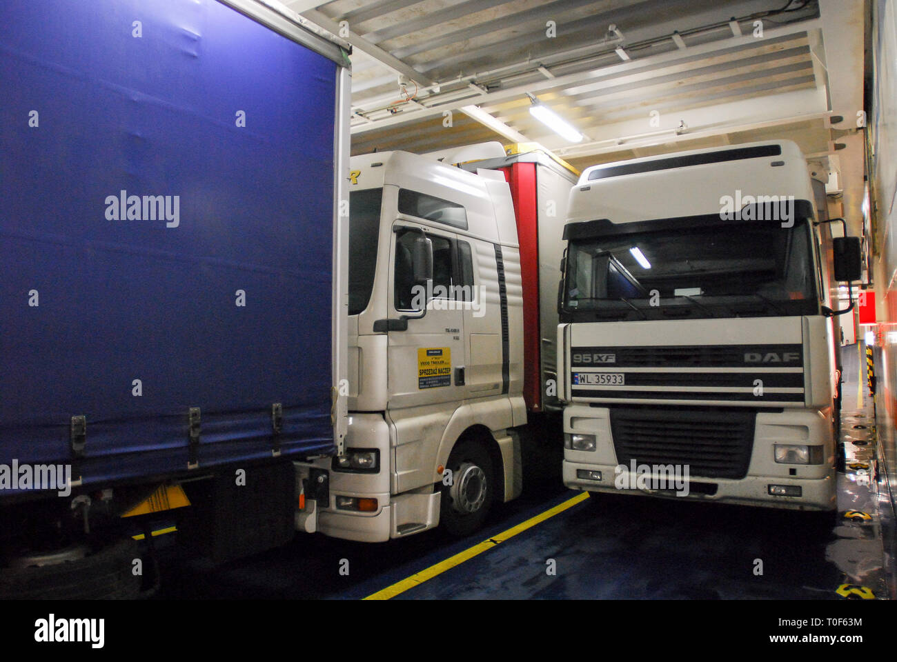 MS Stena Baltica, ro-pax ferry owned by Stena Line, in Karlskrona ...
