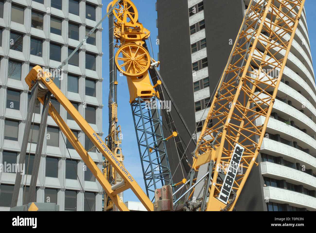 New Metro Tunnel train works, St. Kilda Road, Melbourne, Victoria Stock ...