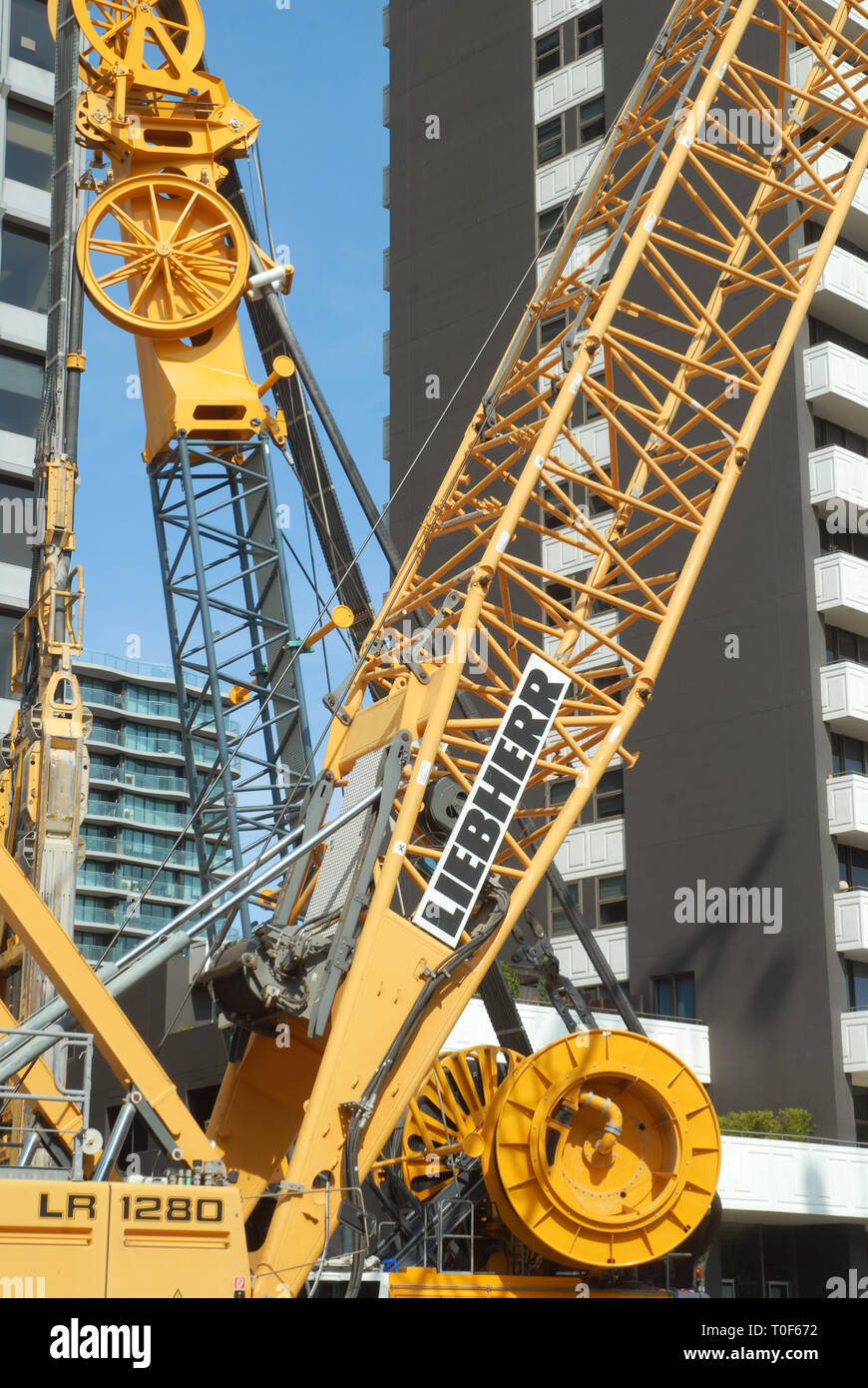 New Metro Tunnel train works, St. Kilda Road, Melbourne, Victoria Stock ...