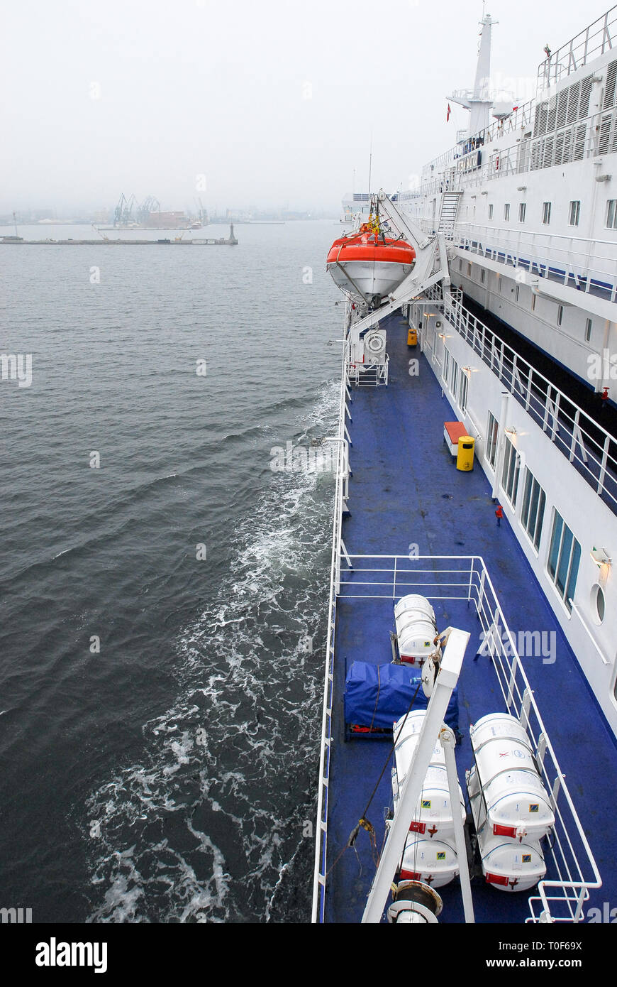 MS Stena Baltica, ro-pax ferry owned by Stena Line, in Gdynia, Poland ...