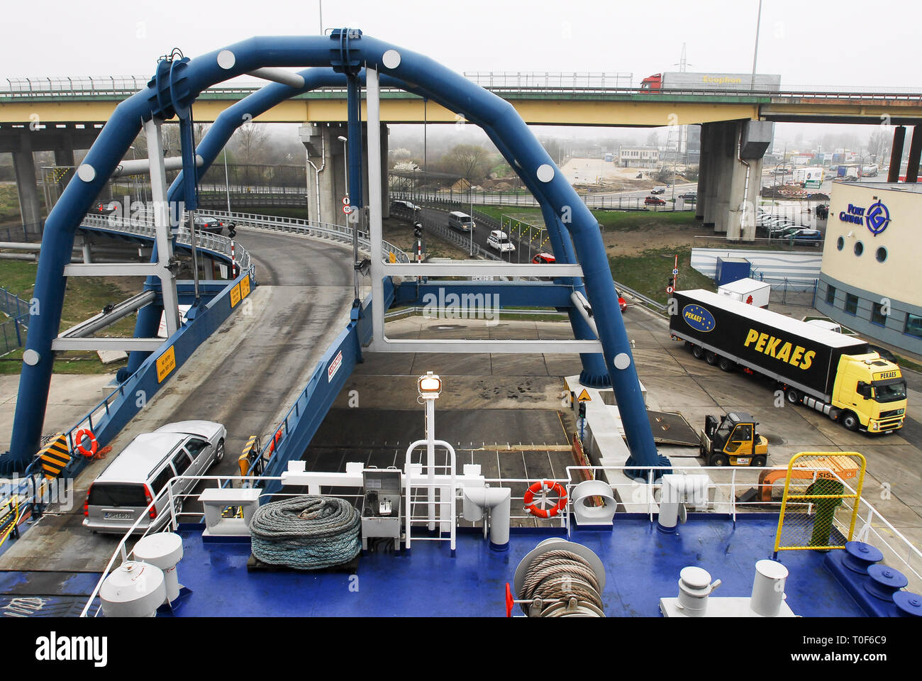 MS Stena Baltica, ro-pax ferry owned by Stena Line, in Gdynia, Poland ...