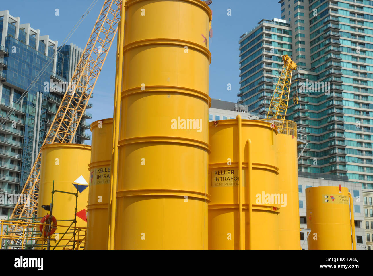 New Metro Tunnel train works, St. Kilda Road, Melbourne, Victoria Stock ...