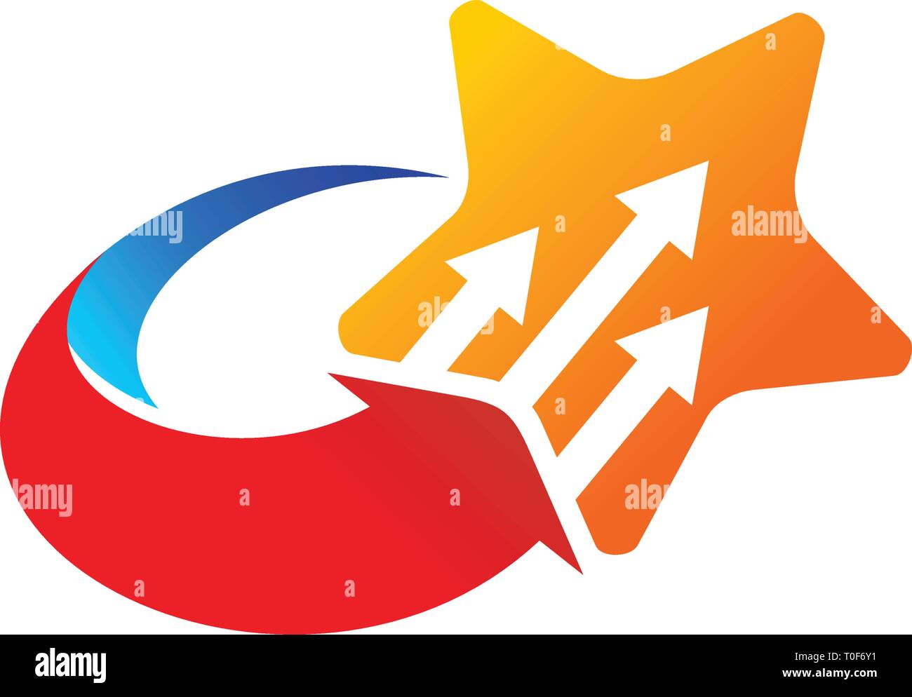Success Star Logo Design Template Isolated Stock Vector Image & Art - Alamy