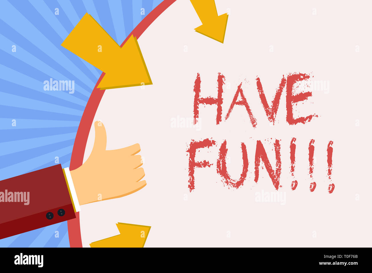 Writing note showing Have Fun. Business concept for wish somebody good ...