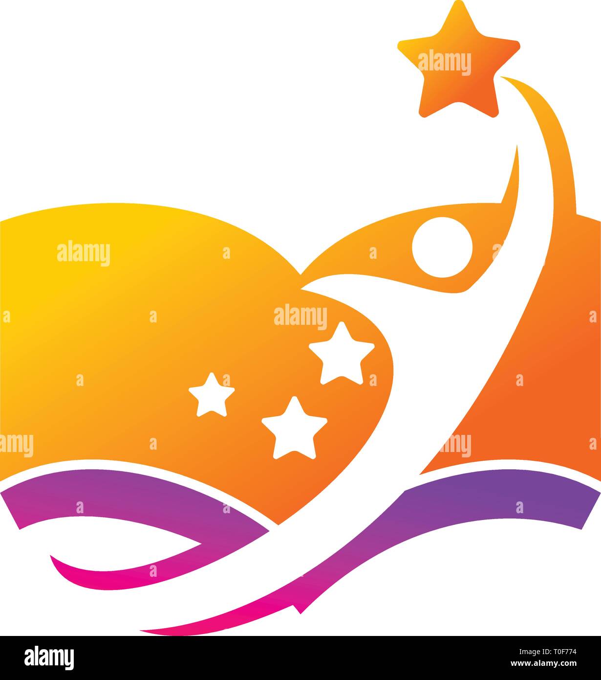 Success Star Logo Design Template Isolated Stock Vector Image & Art - Alamy