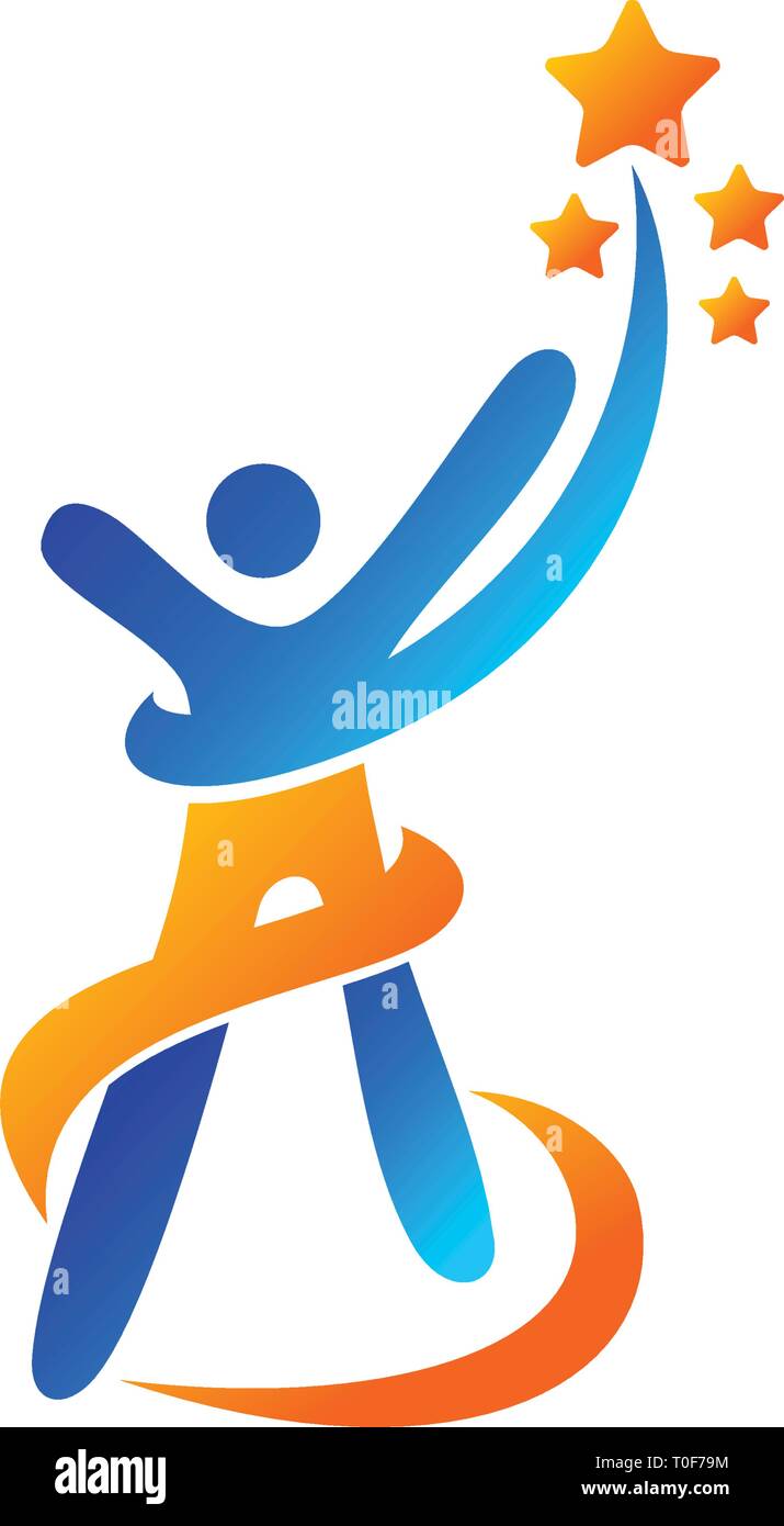 Success Star Logo Design Template Isolated Stock Vector Image & Art - Alamy