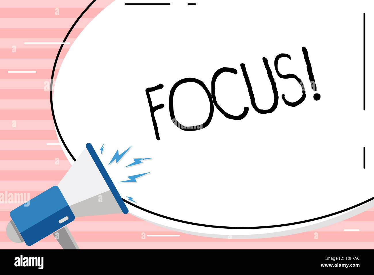 Conceptual hand writing showing Focus. Concept meaning Point of ...