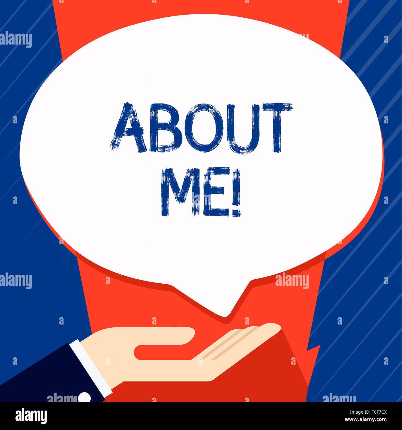 Conceptual hand writing showing About Me. Concept meaning telling ...