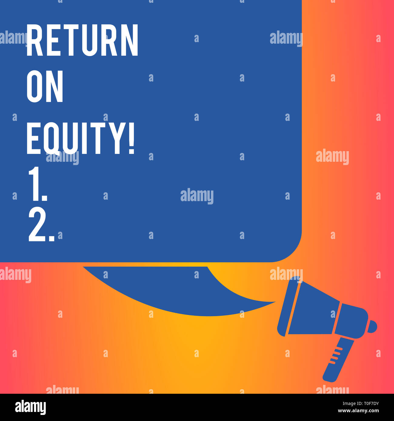 Handwriting text writing Return On Equity. Conceptual photo ...