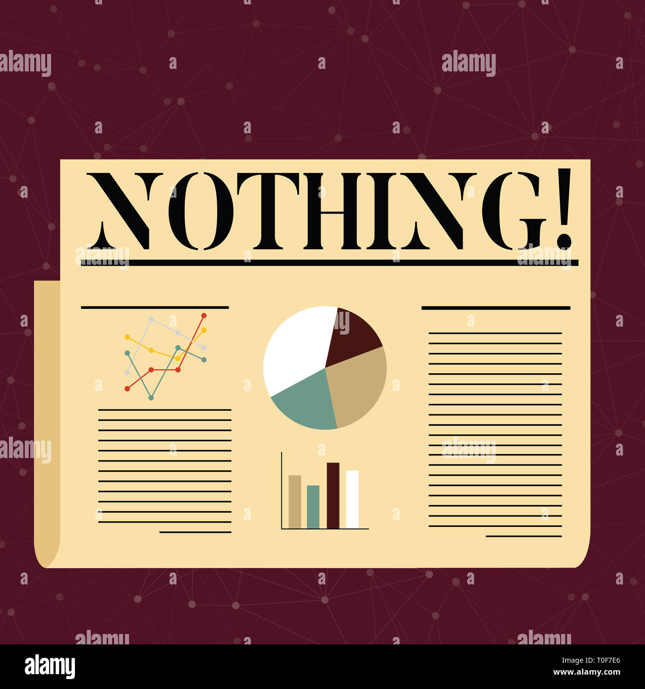 Conceptual hand writing showing Nothing. Concept meaning Not anything ...