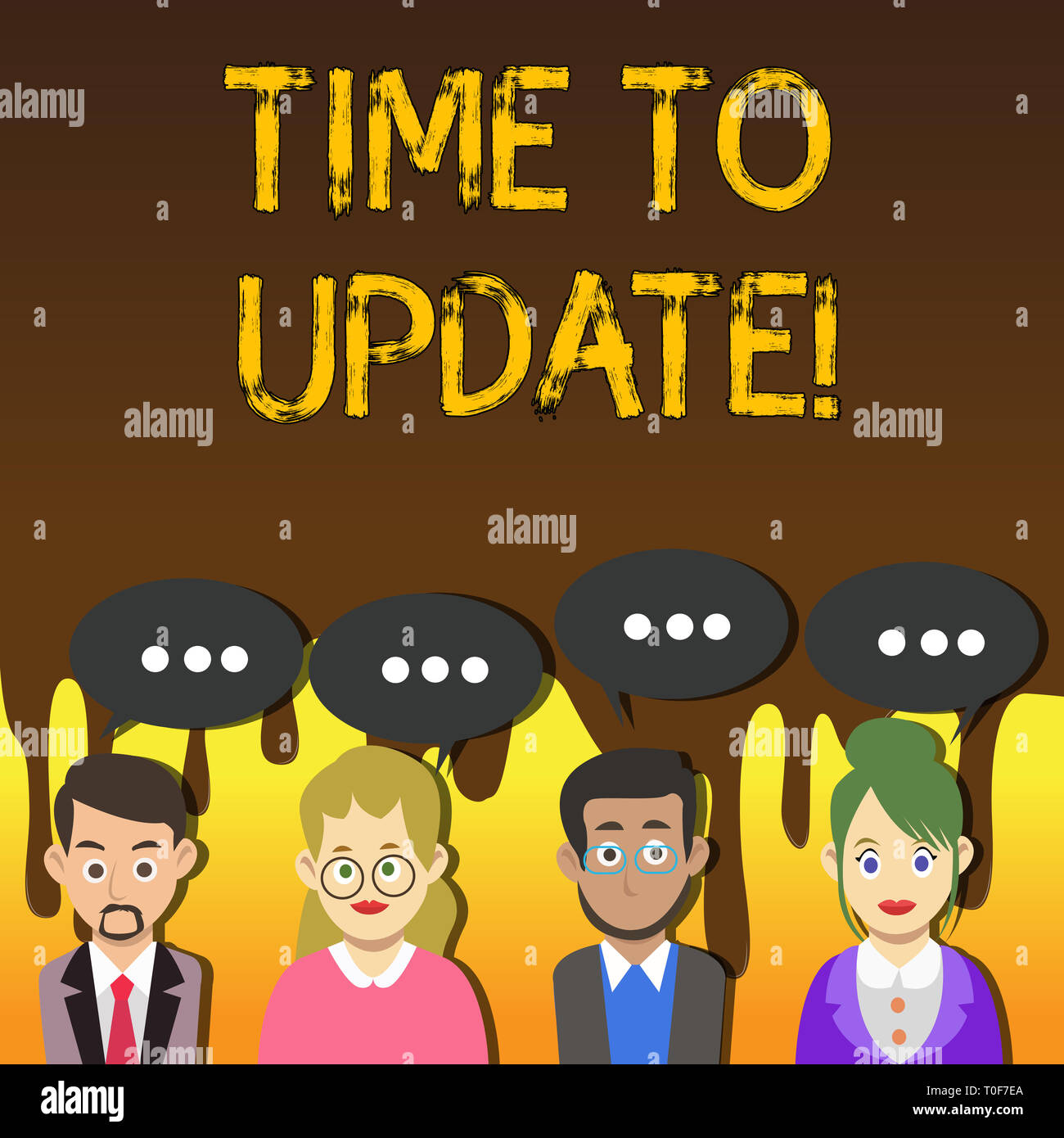 Handwriting text writing Time To Update. Conceptual photo Renewal ...