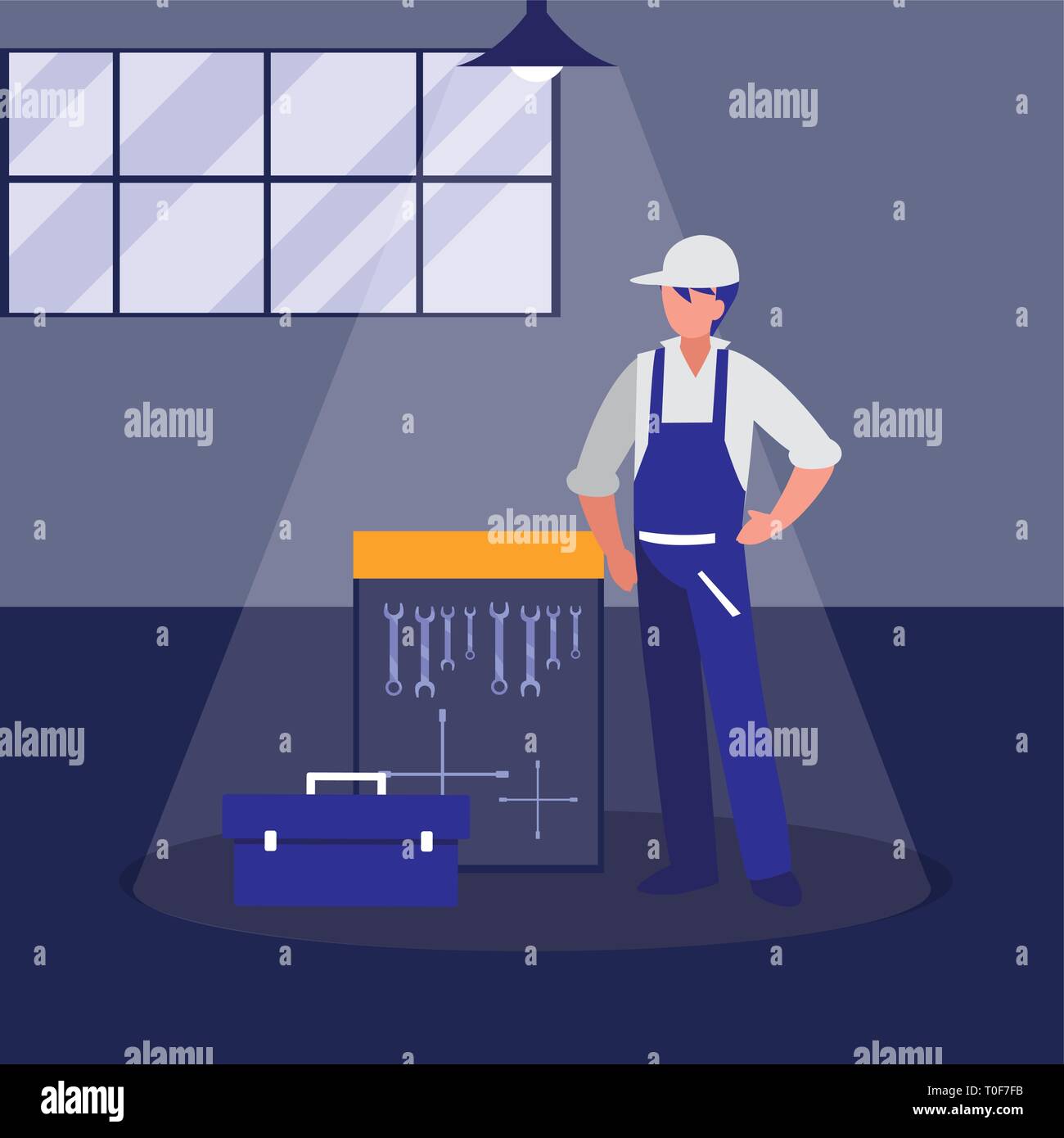 Overalls hanging Stock Vector Images - Alamy