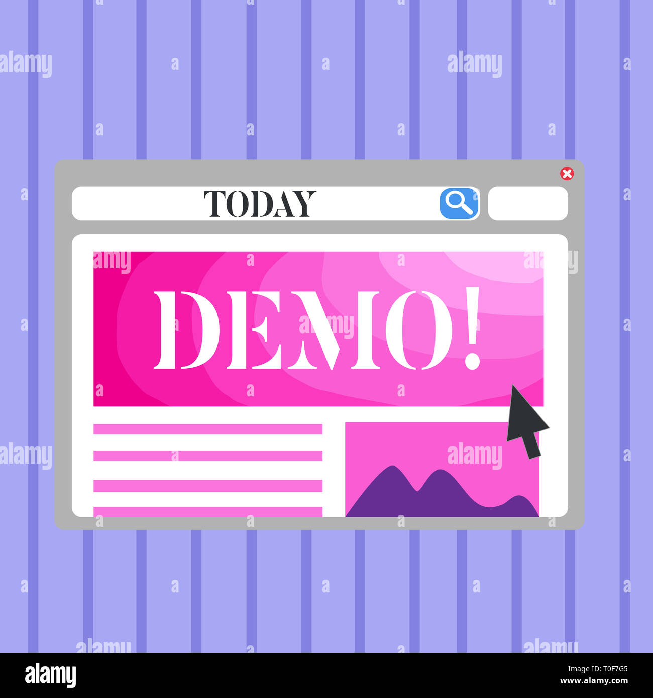 Word writing text Demo. Business photo showcasing Trial Beta Version ...