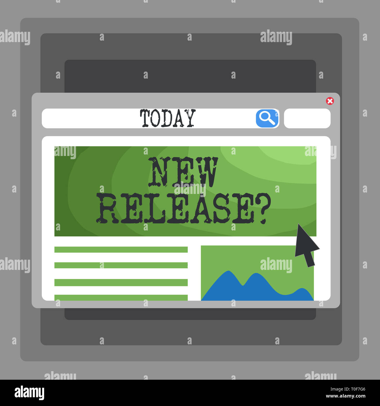 Handwriting text New Release Question. Conceptual photo asking about ...