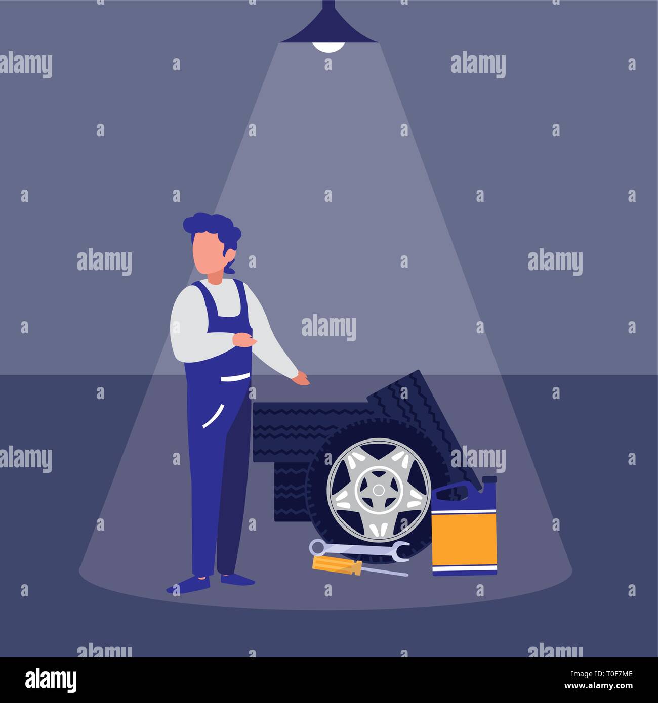 Cartoon illustration man workman pneumatic hi-res stock photography and ...