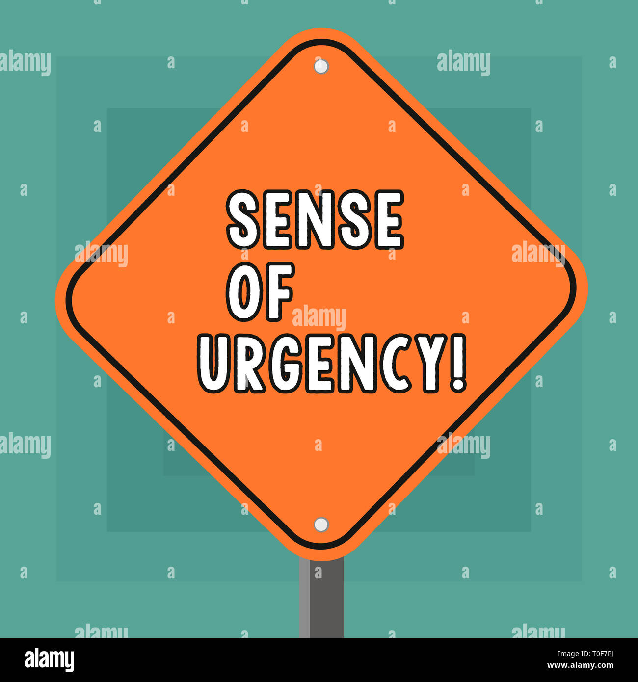 Conceptual hand writing showing Sense Of Urgency. Concept meaning first ...