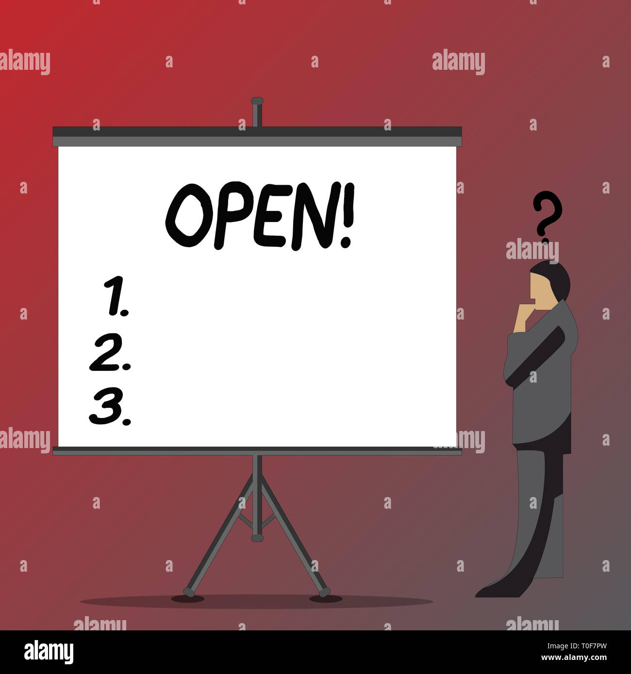 Closed box with question mark hi-res stock photography and images - Alamy