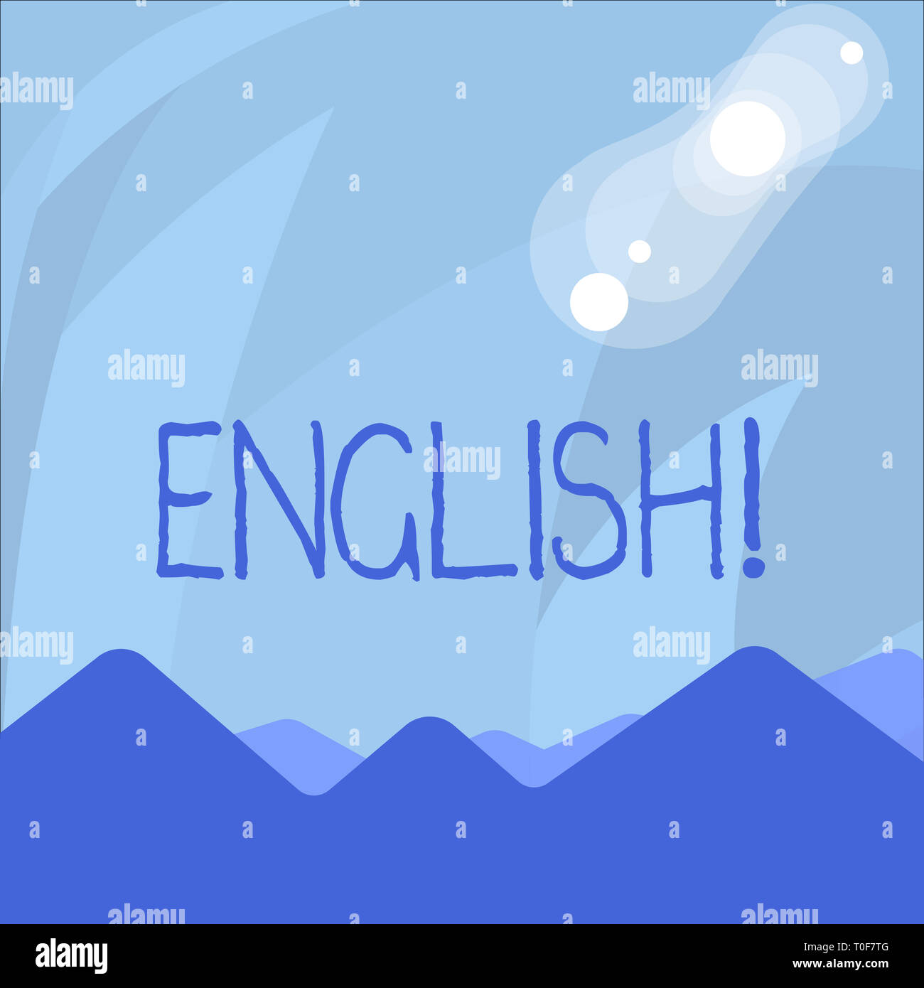 Conceptual hand writing showing English. Concept meaning Relating to ...
