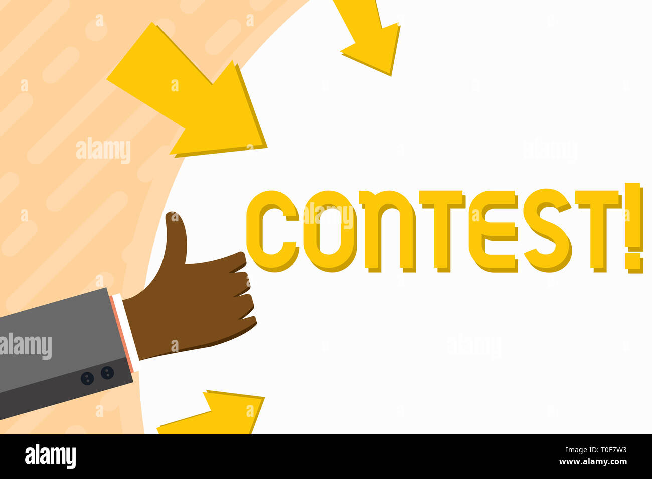Word writing text Contest. Business photo showcasing Game Tournament ...