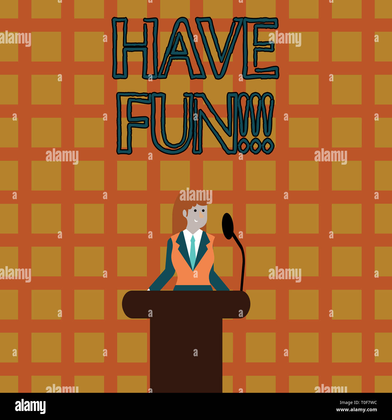 Text sign showing Have Fun. Business photo text wish somebody good and ...