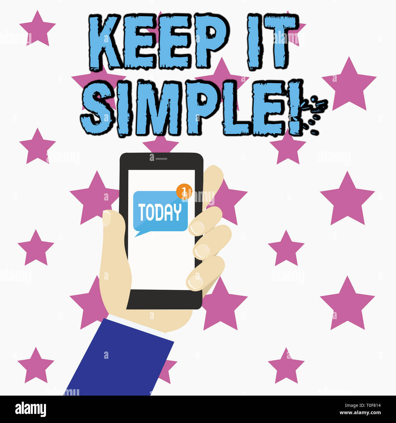 Conceptual hand writing showing Keep It Simple. Concept meaning ask ...