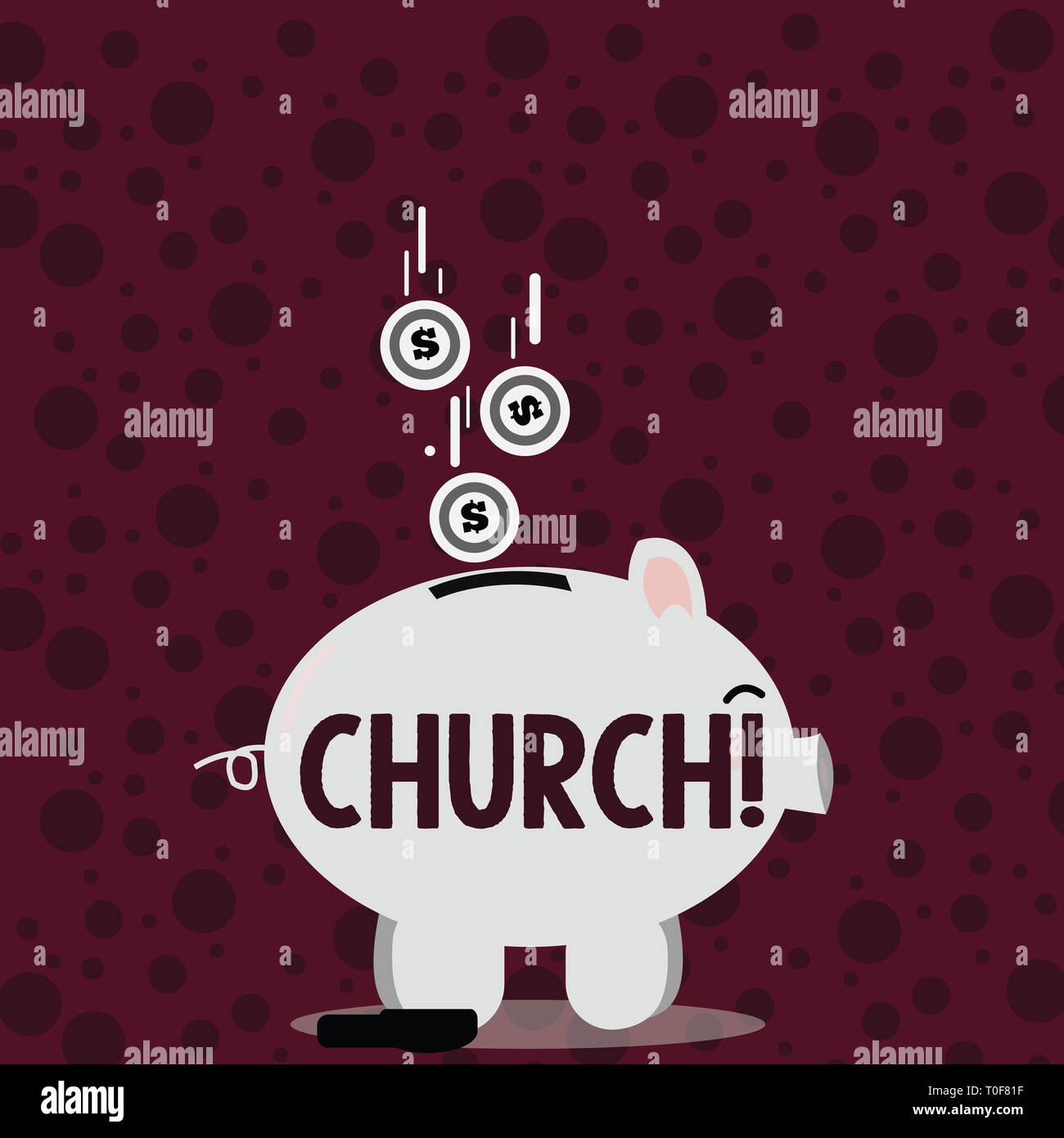 Writing note showing Church. Business concept for Cathedral Altar Tower ...