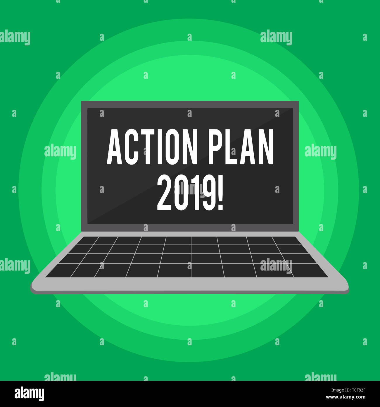 Handwriting text writing Action Plan 2019. Conceptual photo proposed ...