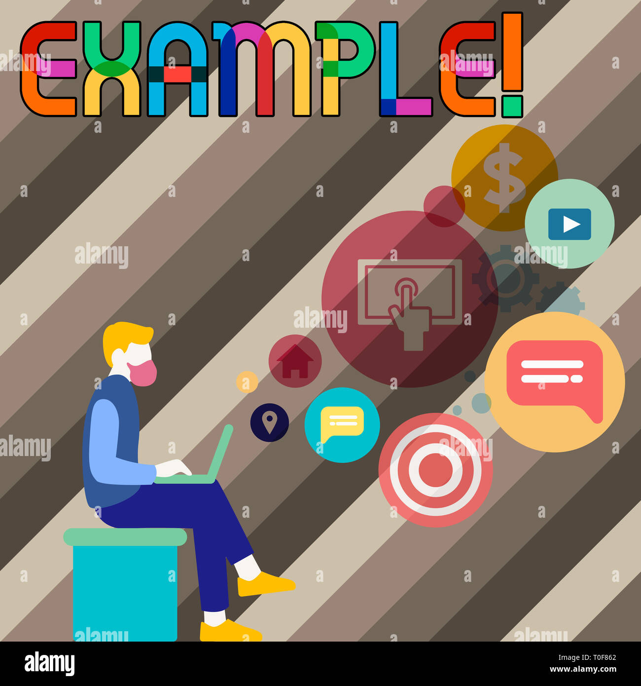 Conceptual hand writing showing Example. Concept meaning Illustration ...