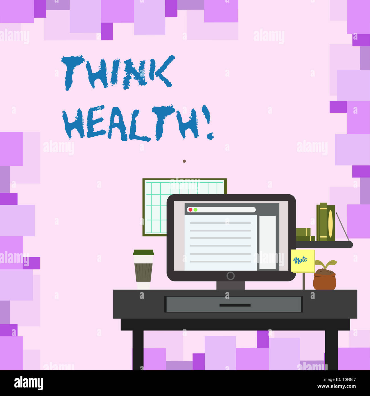 Handwriting text Think Health. Conceptual photo state of complete ...