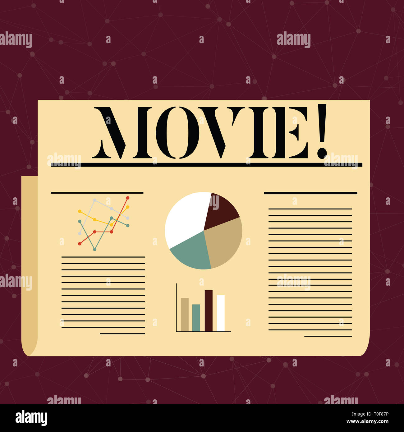 Conceptual hand writing showing Movie. Concept meaning Cinema or ...