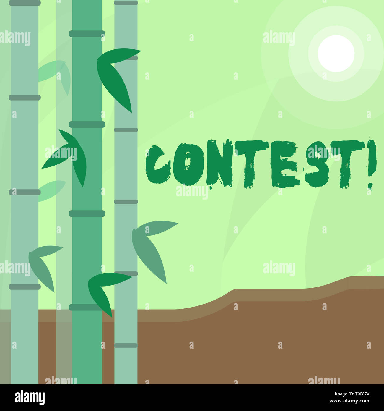 Conceptual hand writing showing Contest. Concept meaning Game ...