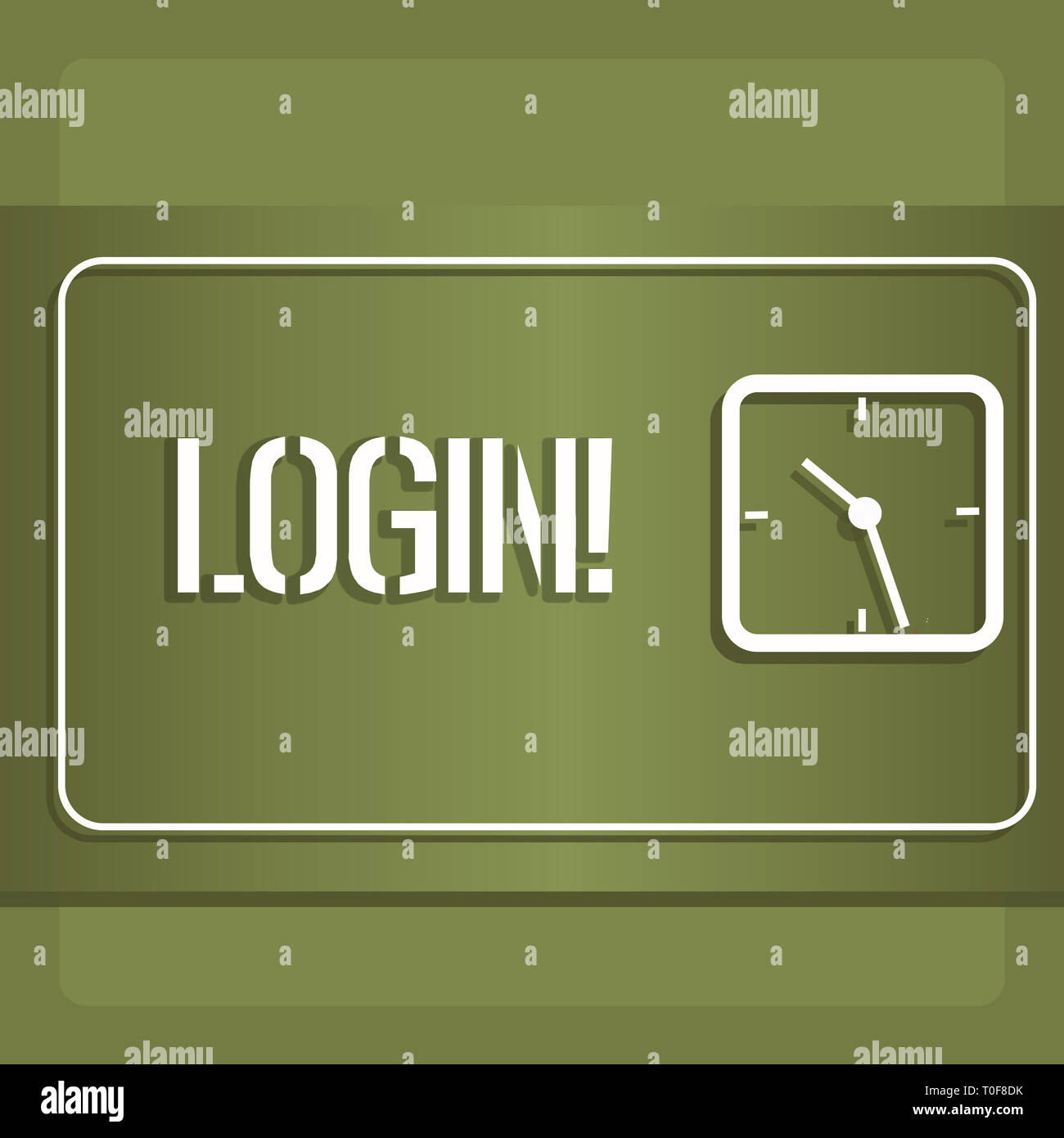 Conceptual hand writing showing Login. Concept meaning Act of entering ...