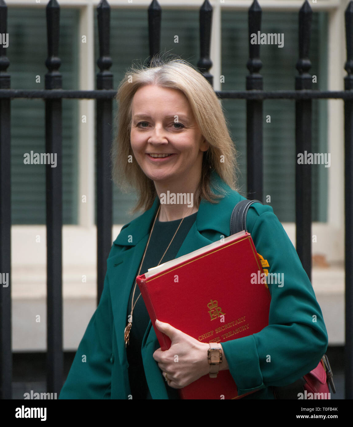 London, UK. 19th Mar 2019. Elizabeth Truss, Chief Secretary to the ...