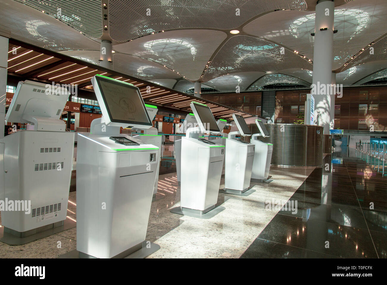 Istanbul, Turkey. 19th Mar 2019. General terminal view from The ...