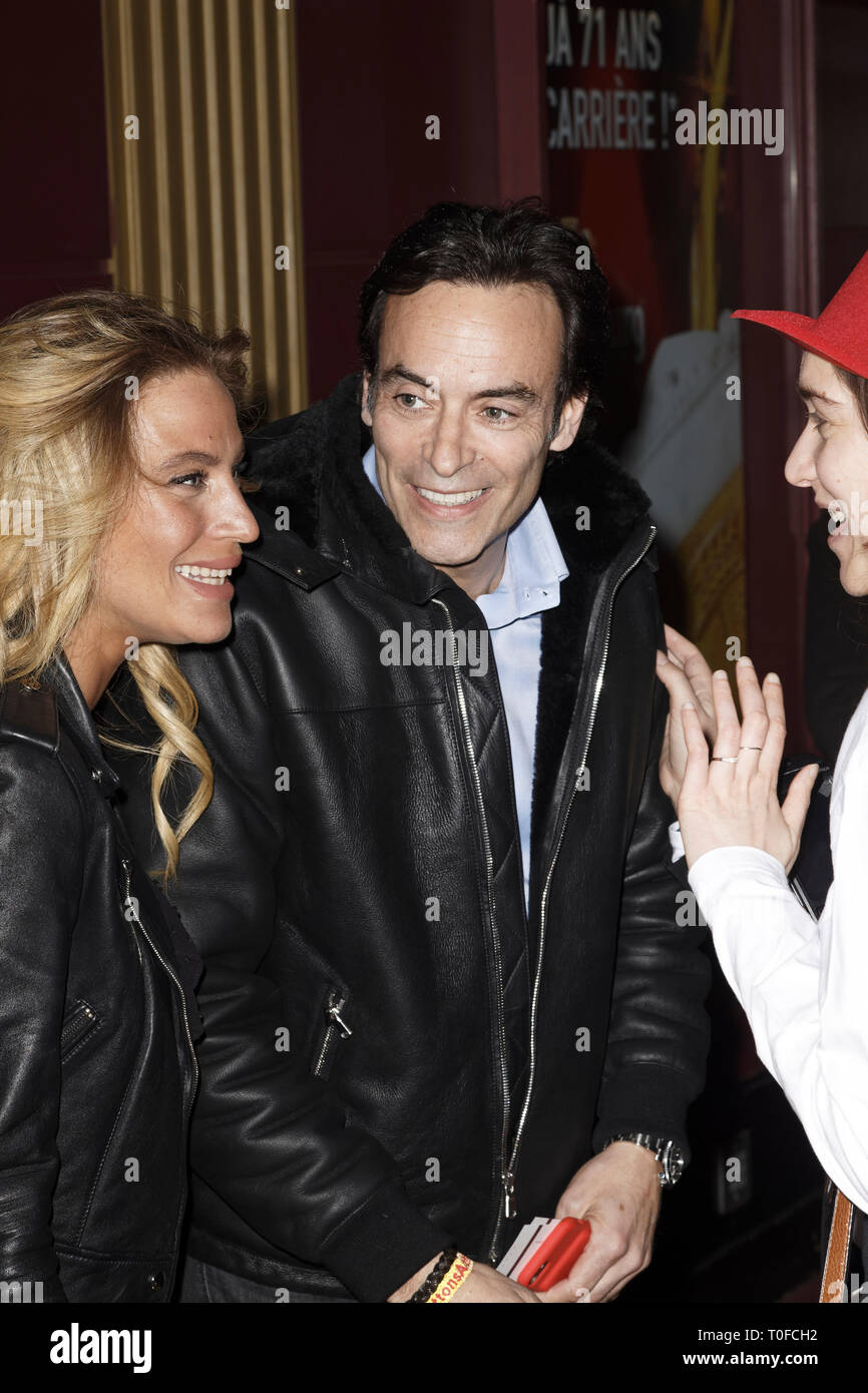 Paris, France. 18th Mar, 2019. Anthony Delon and his daughter Alyson Le ...