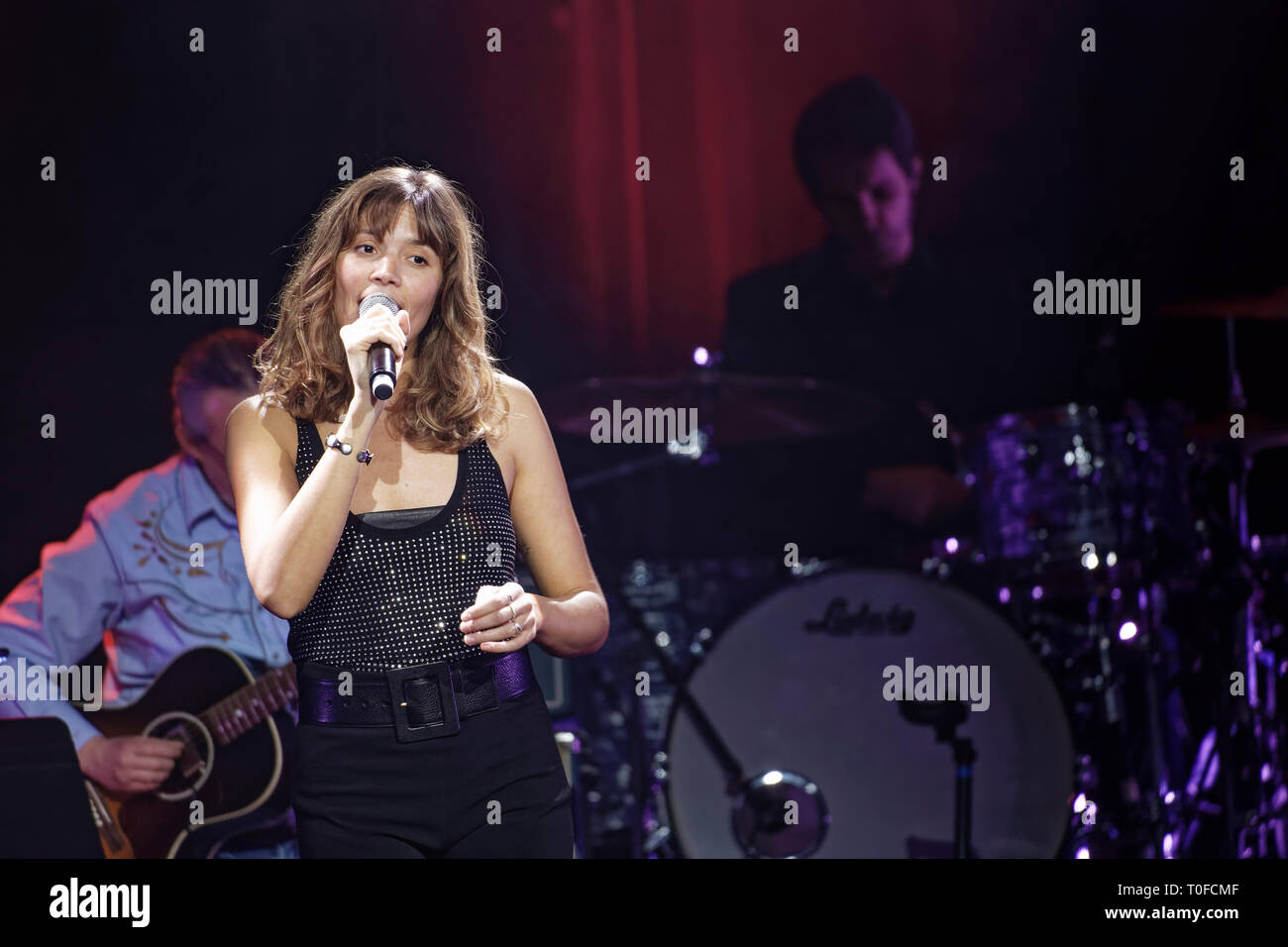 Paris, France. 18th Mar, 2019. Vanille Leclerc sings during the XIVth ...